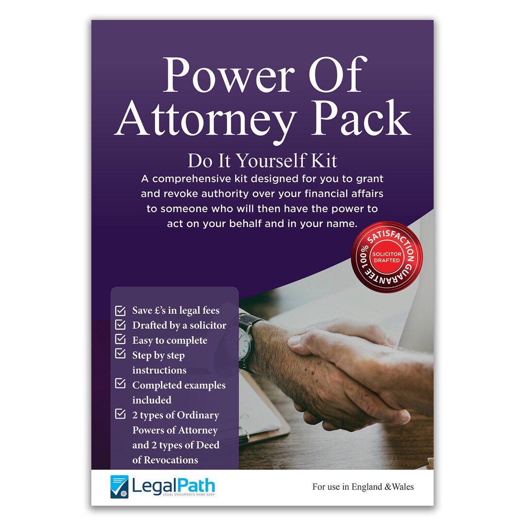 Power of Attorney Pack (DIY Kit) Inc 2 Types of Ordinary Powers of ...