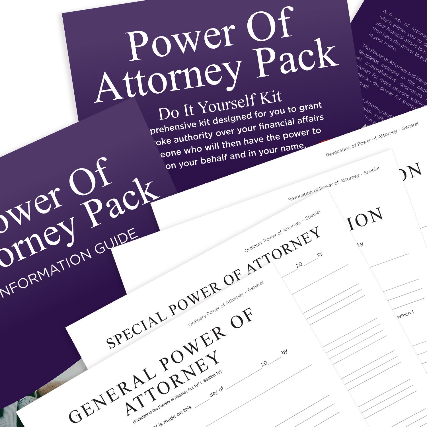 Power of Attorney Pack (DIY Kit) Inc 2 Types of Ordinary Powers of ...