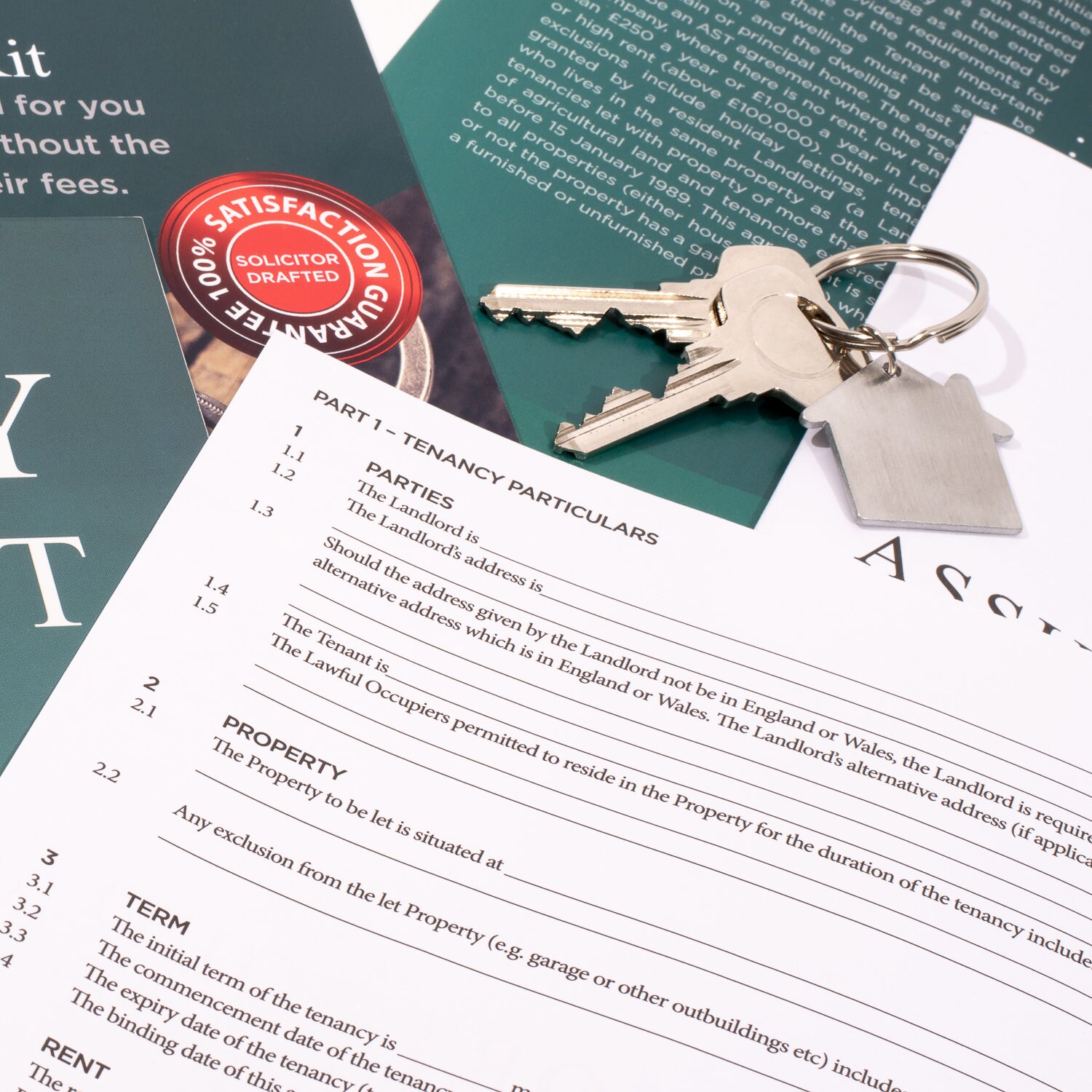 Tenancy Agreement Form Pack (DIY Kit) . Really Simple to Complete ...
