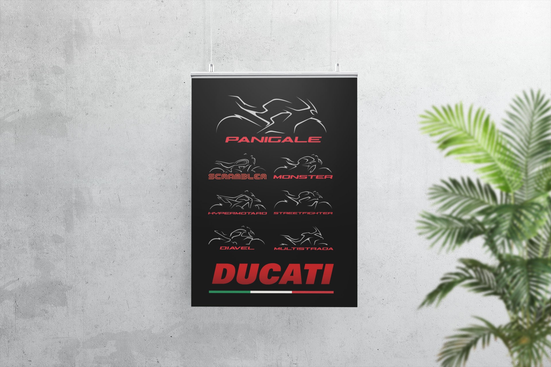 Rev up Your Walls With the Modern Ducati Line-up Poster | UNFRAMED ...