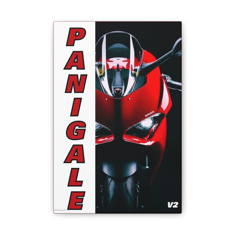 Ducati Panigale V2 UNFRAMED Canvas Stretched, Wall Art, Home Decor ...