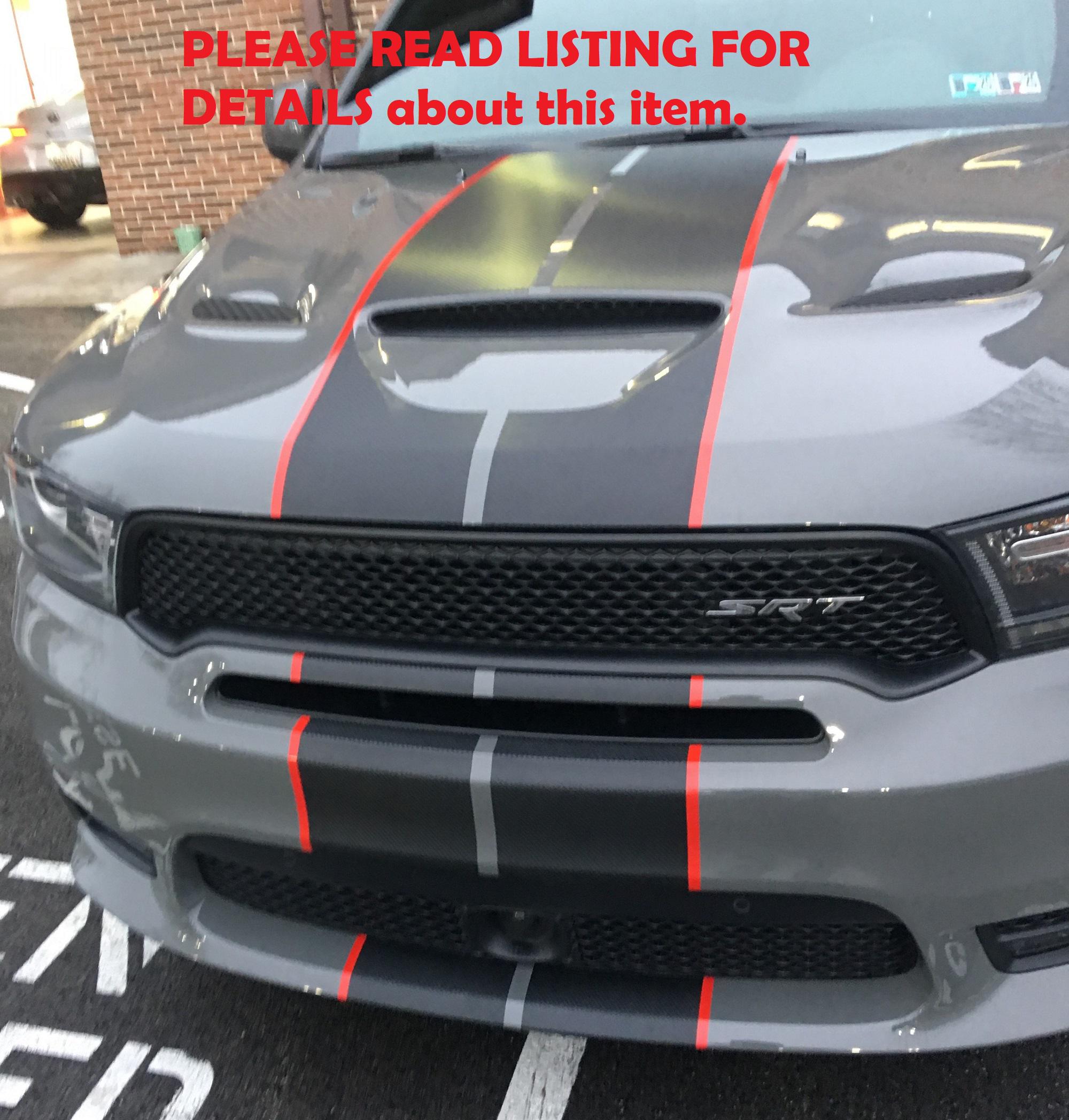 10" Twin 2 Color Rally Stripes FIT ALL Model 2008- UP Dodge Durango Gt ...