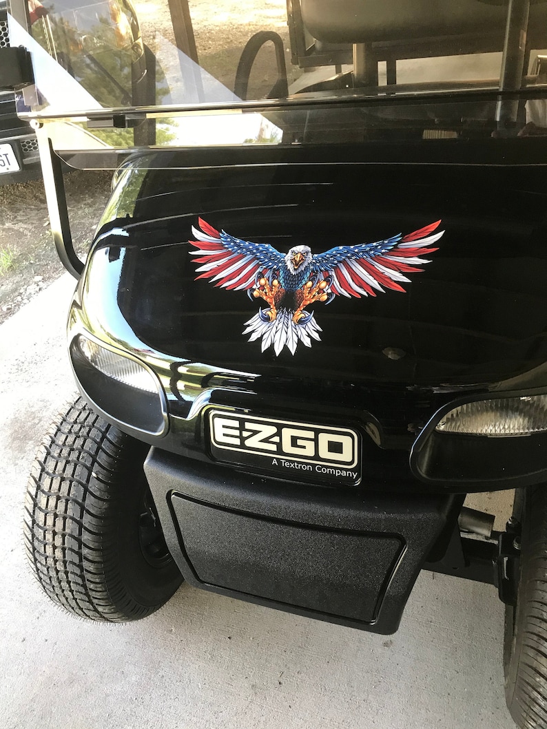 Front Facing Wing Spread American Flag Eagle Decal / Sticker - Etsy