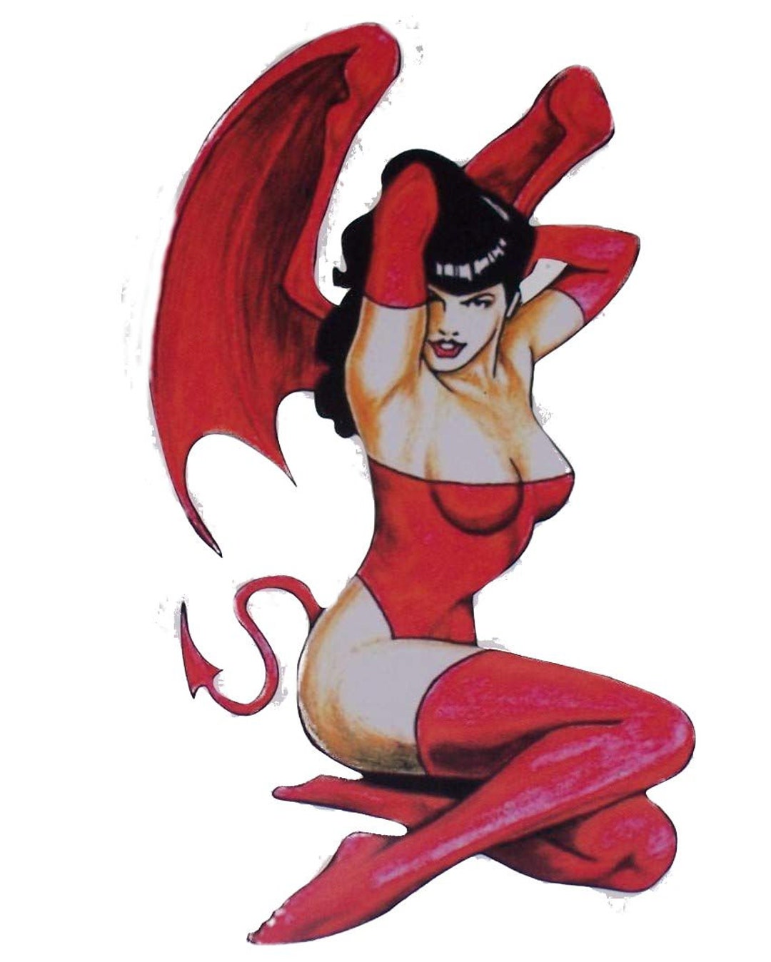 Hot Rod Devil Pin up Decal / Sticker Great for Street Rod Rat Rod Car Truck or SUV Window - Etsy