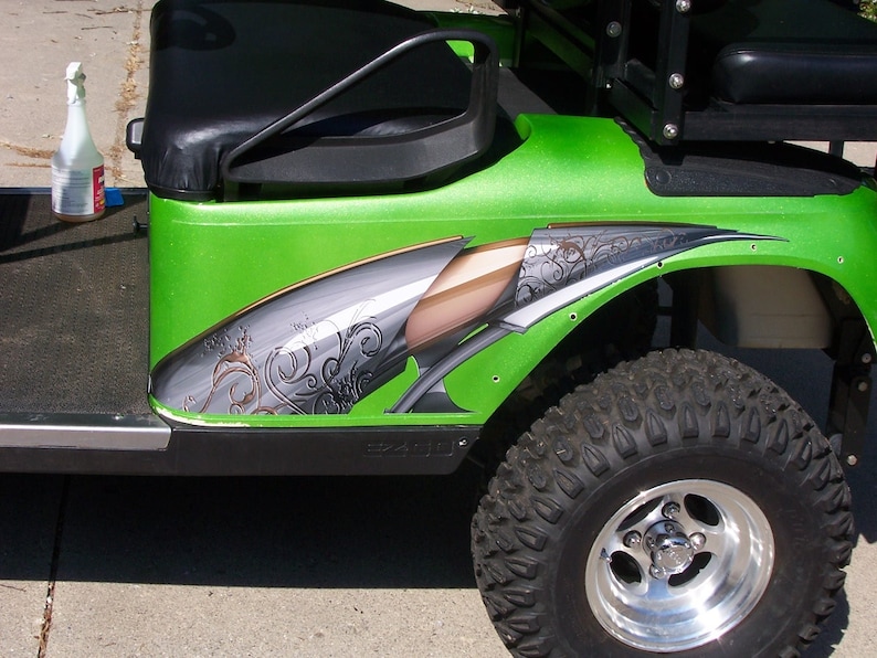 Golf Cart Full Cold Steel Graphics Set FIT All Year and Model - Etsy