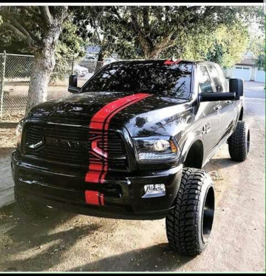 6" Offset Rally Stripes FIT ALL Model 2009 - UP Ram - Etsy