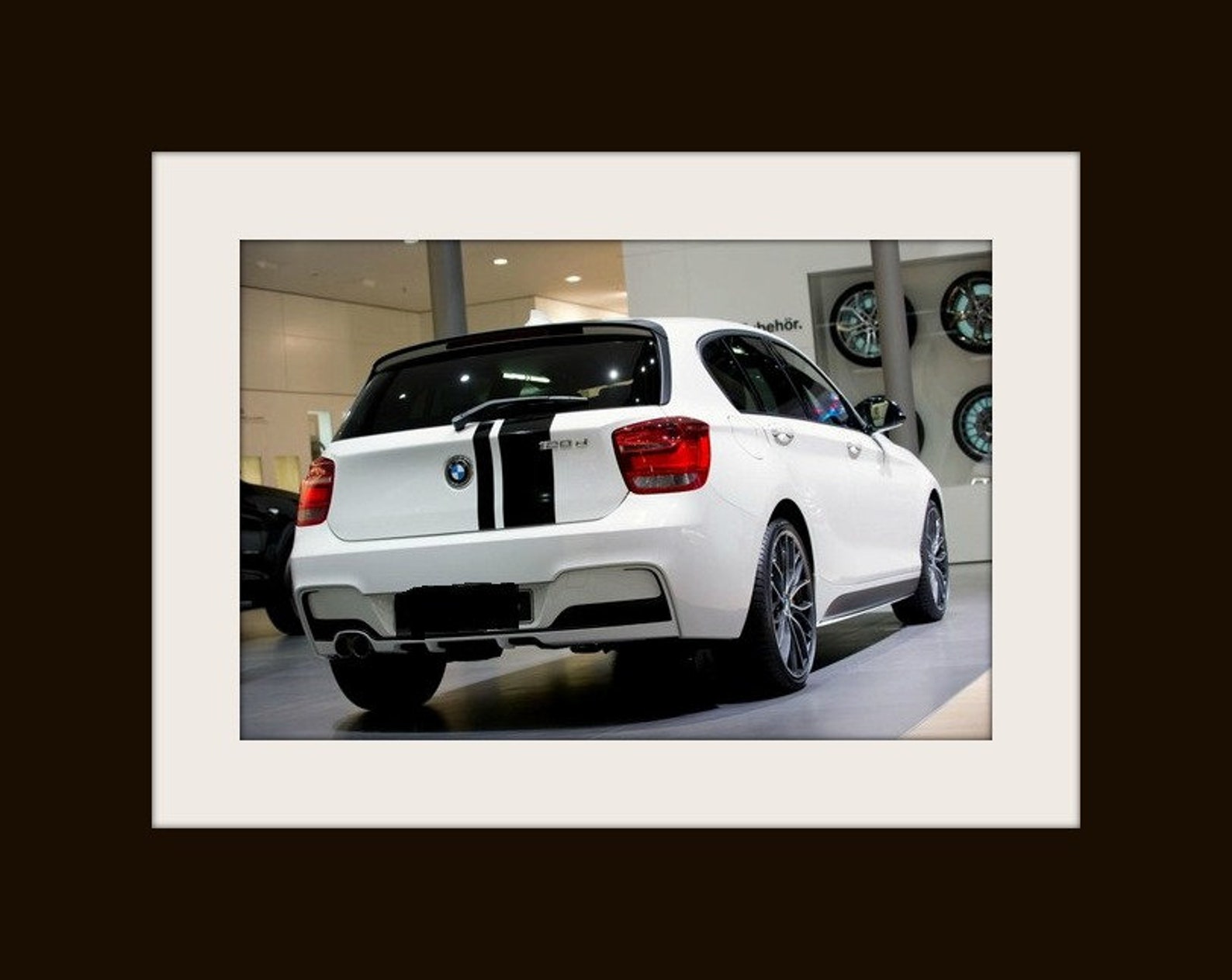 10" Offset Bonnet Roof & Boot Stripe Graphics FIT All Model BMW Cars ...