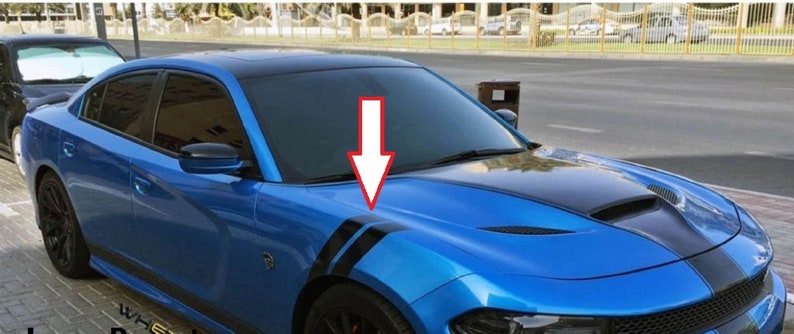 3" Fender Hash Mark Stripes FIT ALL Model 2005- 2025 Dodge Charger - Etsy
