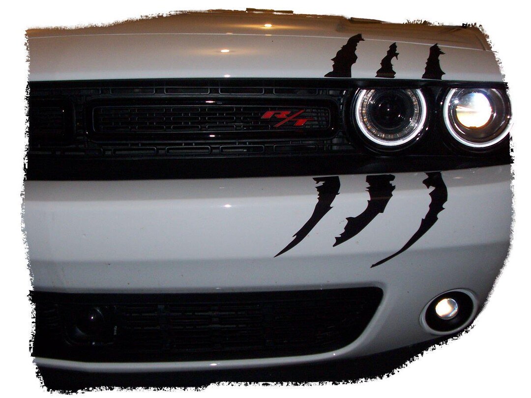 Claw Headlight Rip Decals / Stickers FIT All Model 2008 2023 Dodge ...