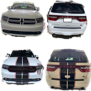 10" Twin 2 Color Rally Stripes FIT ALL Model 2008- UP Dodge Durango Gt ...