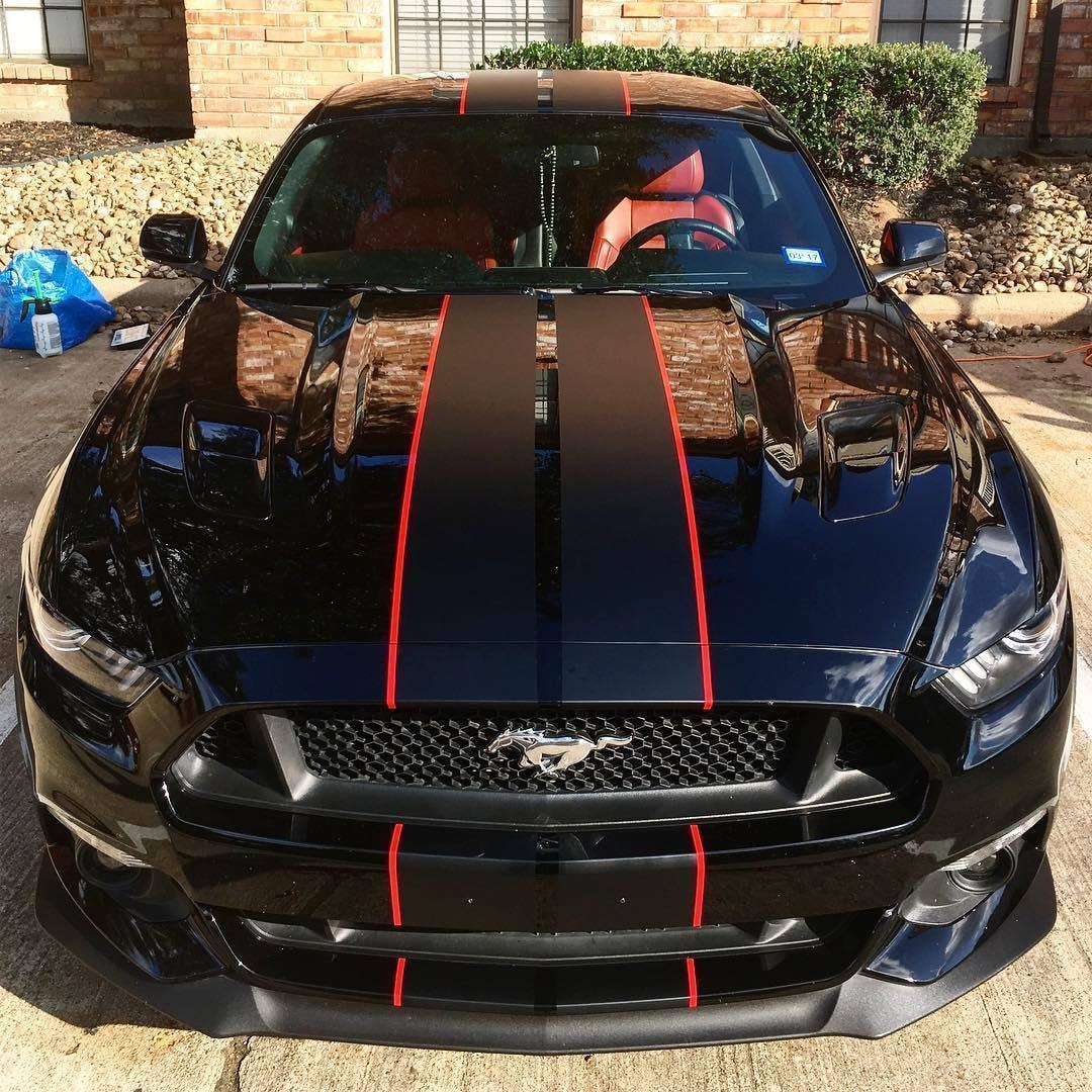 6" Twin 2 Color Rally Stripe Graphics Set FIT All Model 2015 - 2025 ...