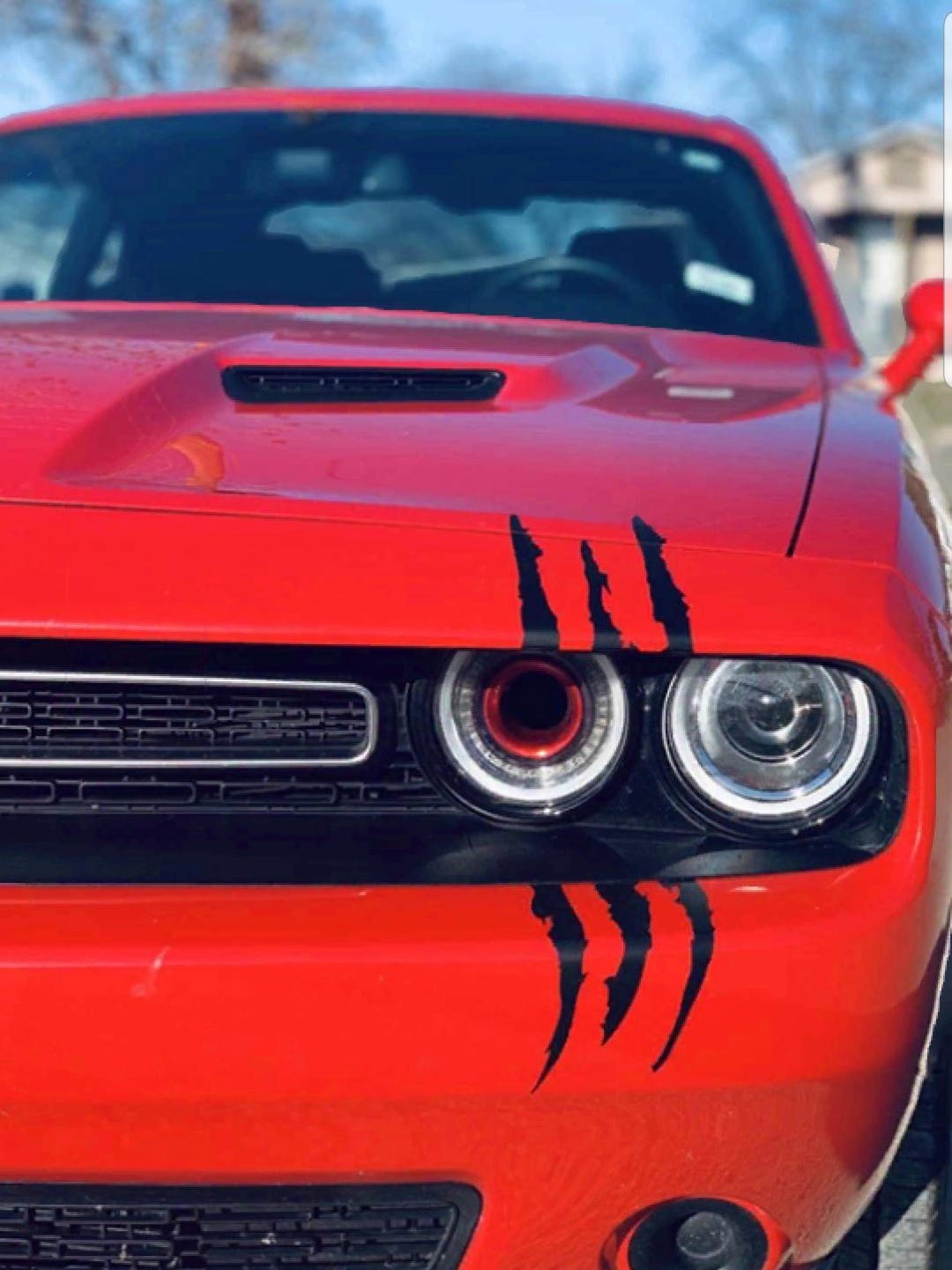 Claw Headlight Rip Decals / Stickers FIT All Model 2008 - 2023 Dodge ...