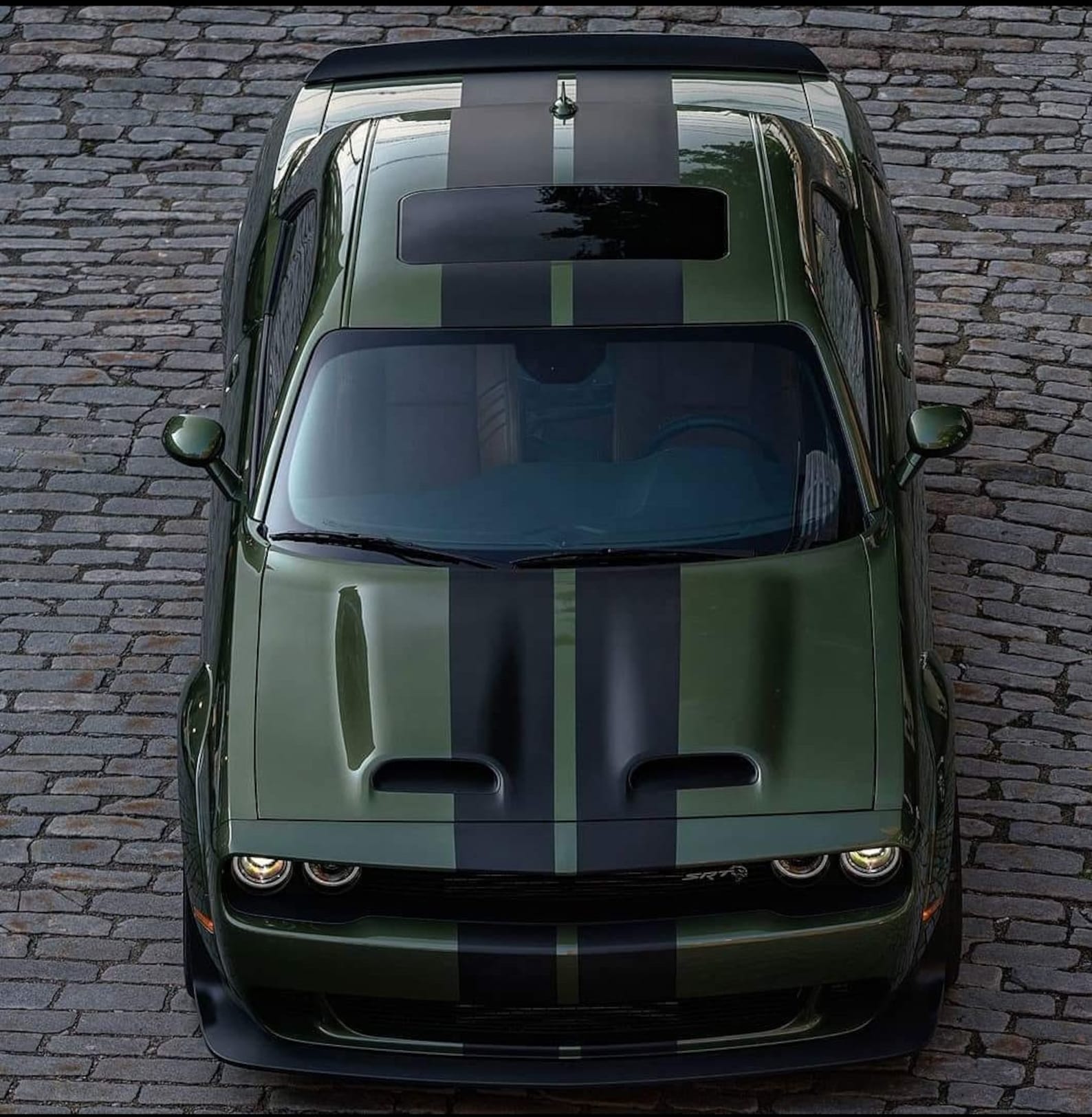 10" PLAIN Rally Stripe Graphics Set FIT All Model 2008 - 2023 Dodge ...