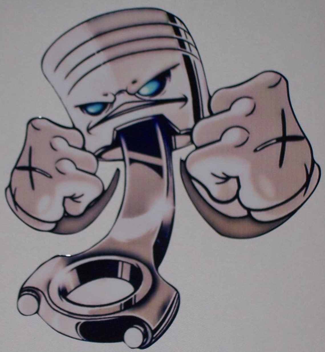Angry Fighting Piston Decal / Sticker Great for Car Truck or - Etsy