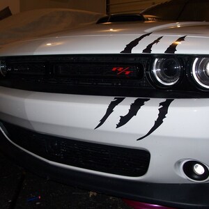 Claw Headlight Rip Decals / Stickers FIT All Model 2008 - 2023 Dodge ...