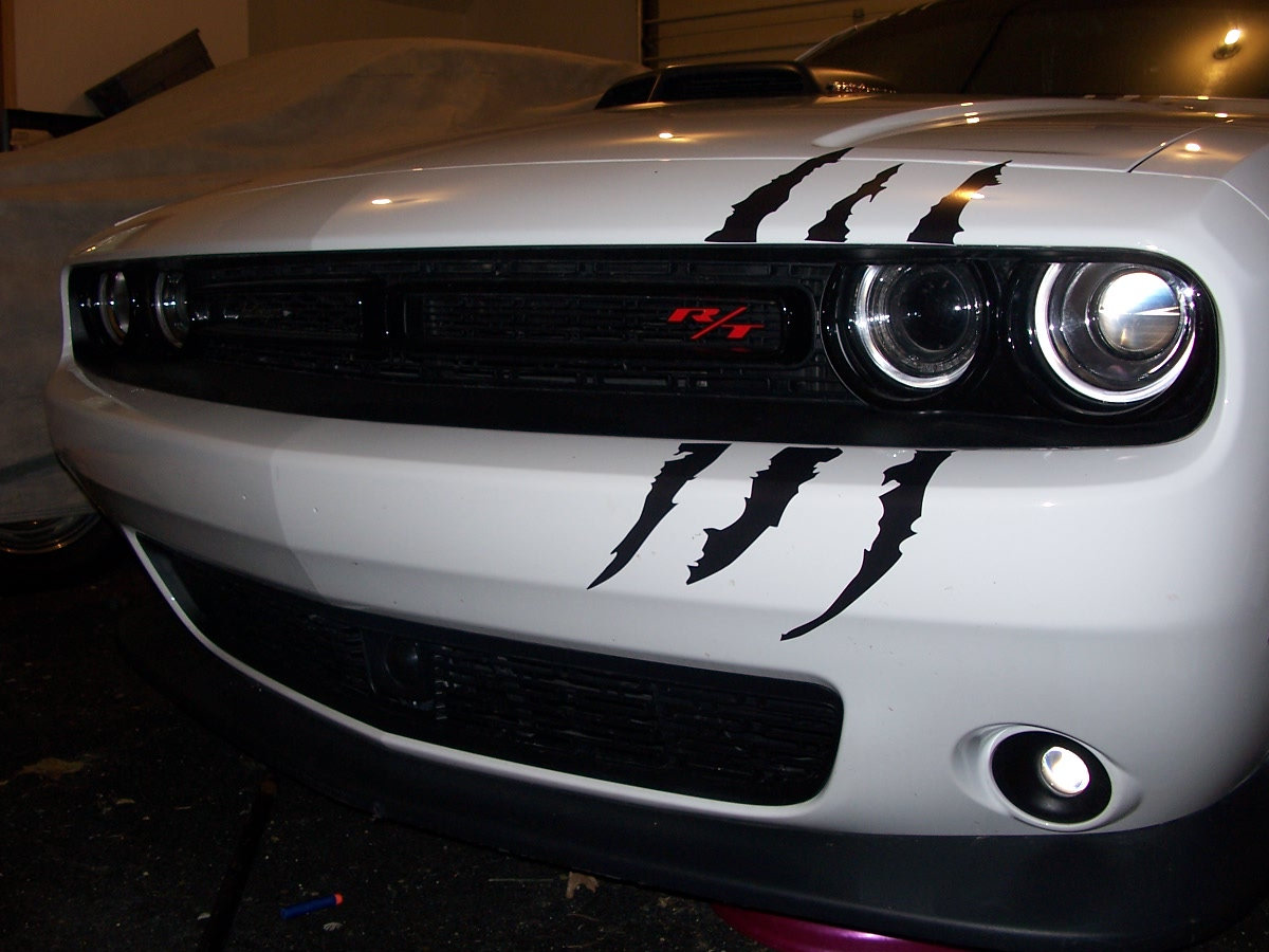 Claw Headlight Rip Decals / Stickers FIT All Model 2008 - 2023 Dodge ...