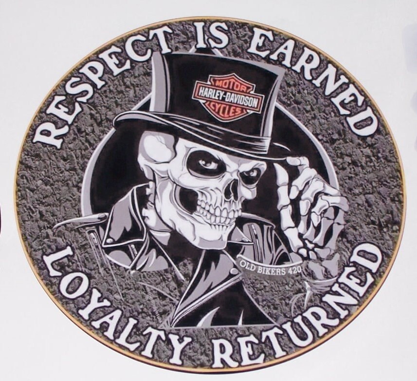 Respect is Earned Loyalty Returned Skull Decal / Sticker Great - Etsy