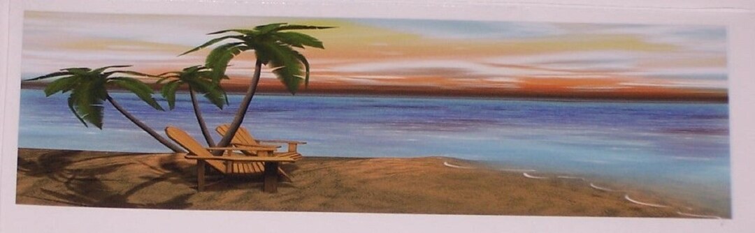Beach Scene RV Camper Trailer or Motorhome Mural MATCH Your Camper to ...