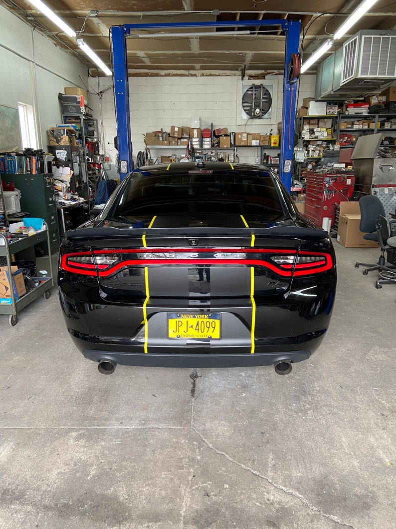 10" Twin 2 Color Rally Stripes FIT ALL Model 2005- UP Dodge Charger Gt ...