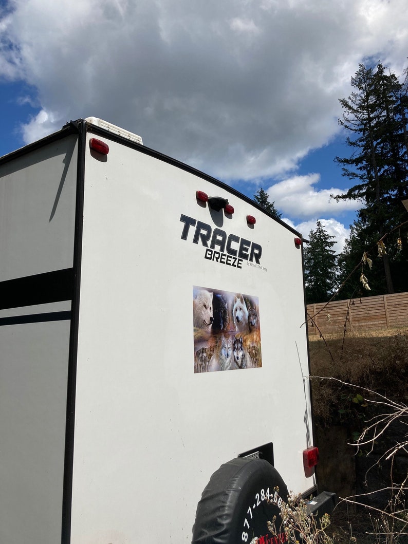 Wolf Pack Trailer or RV Graphic Mural Decal / Sticker Fit Wall Camper ...