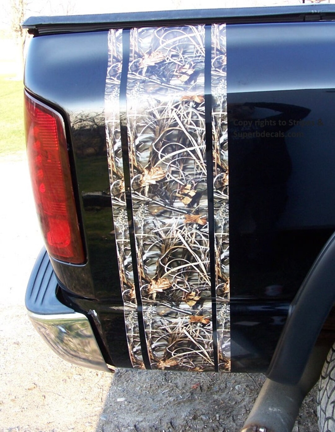 PAIR Camouflage Truck Bed Stripe Decals / Stickers FIT All Year Make ...