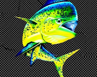 Mahi Mahi Boat Sticker Graphic Decals Compatible With Pontoon Boat ...