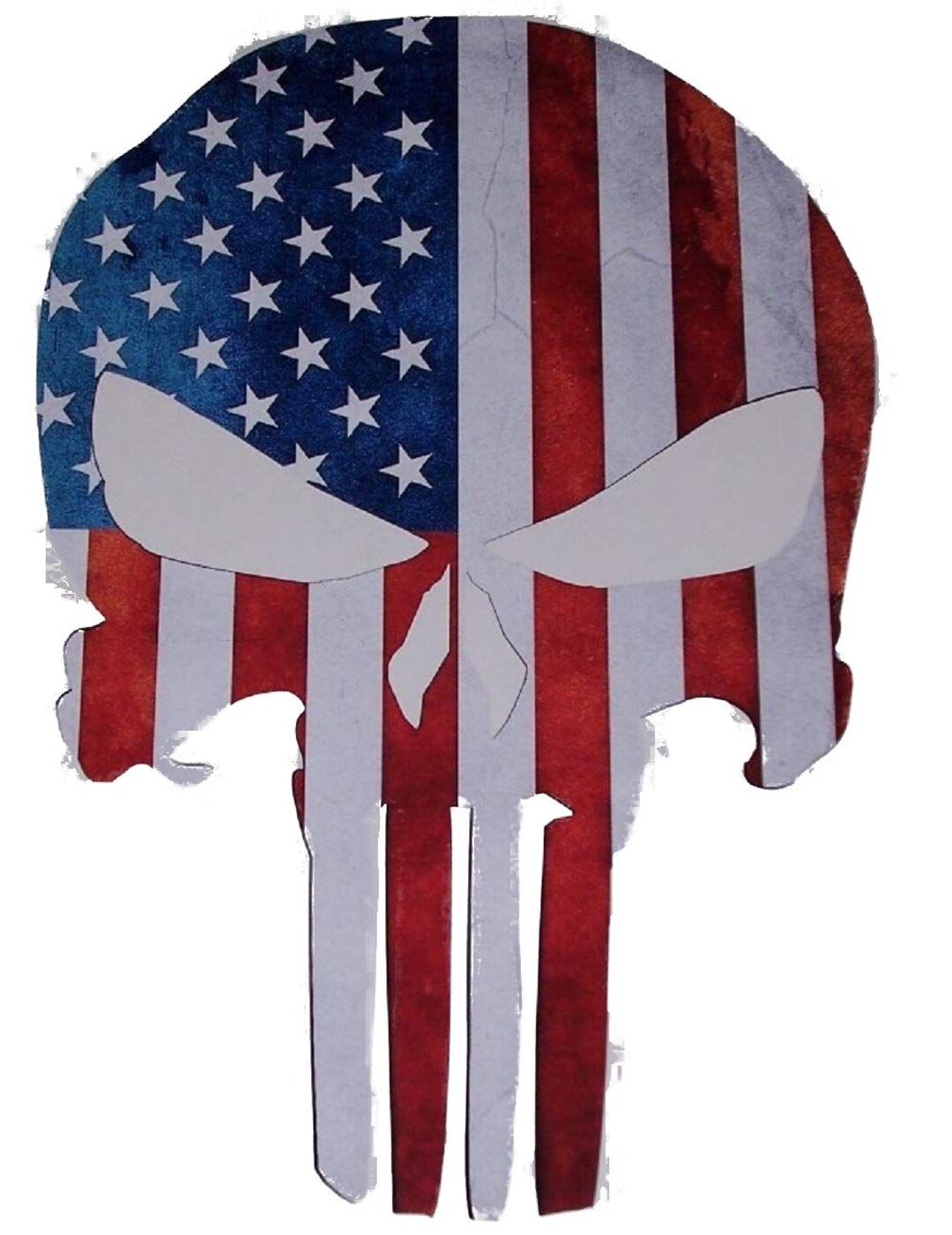 American Flag Skull #1 Decal Sticker Fit Cup Window Helmet Yeti Cup ...