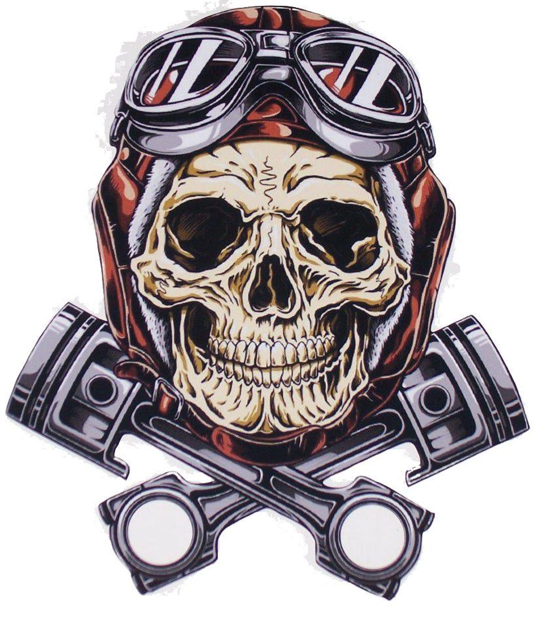 Angry Aviation or Biker Skull Decal / Sticker Great for Car Truck or ...