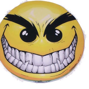 Yellow Angry Mean Face Decal / Sticker Great for Cup Car Truck or SUV ...