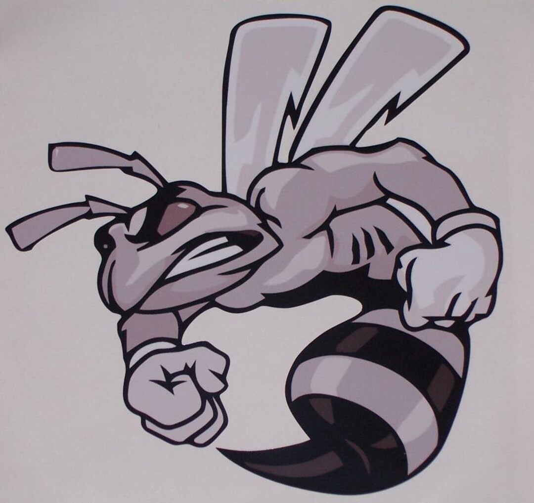 Black and White Angry Bee Decal / Sticker Great FIT for UTV Skidoo Car ...