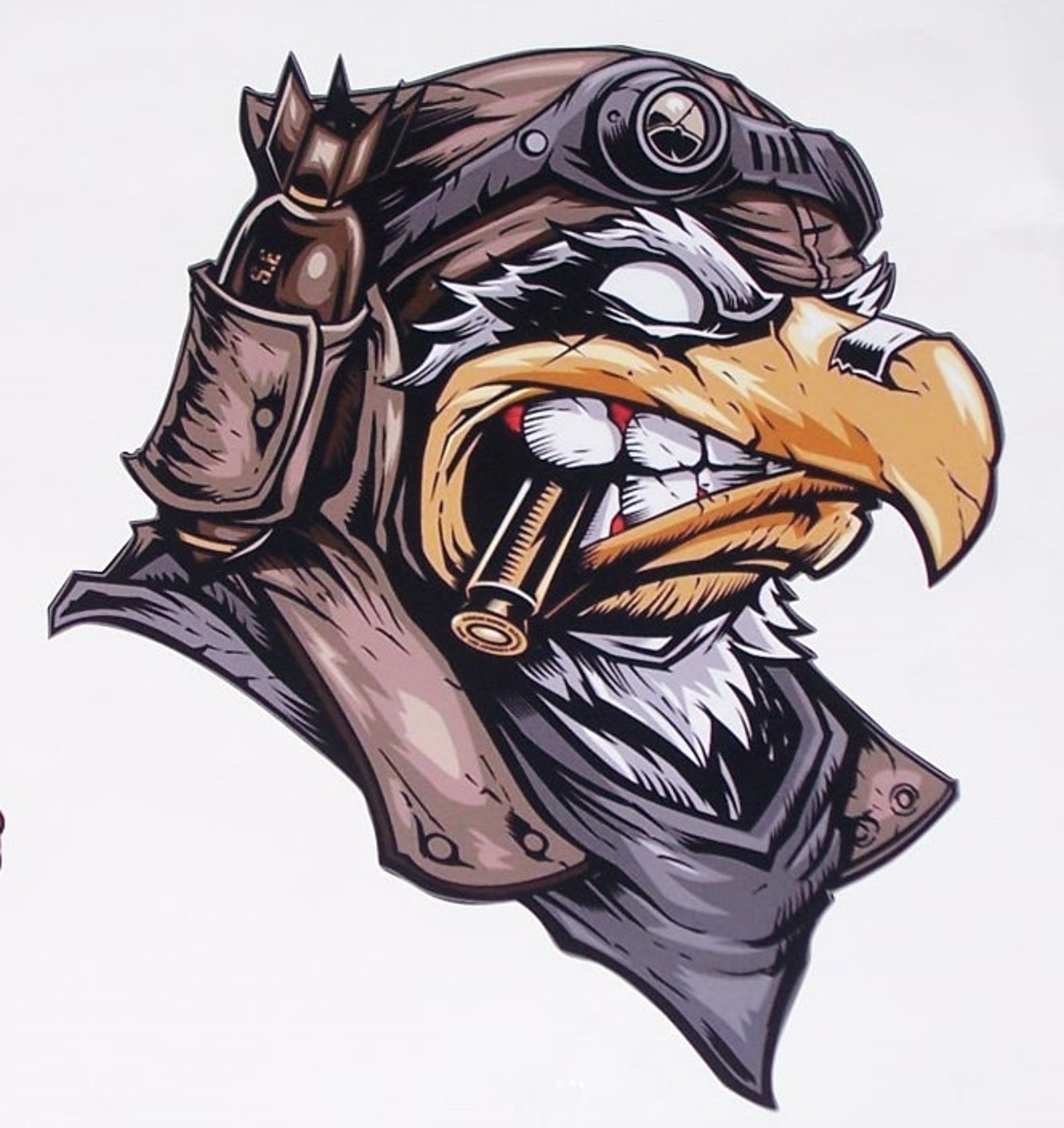 Angry Aviation or Biker Eagle #1 Decal / Sticker Great for Car Truck or ...