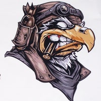 Screaming Eagle American Flag on Wings Decals / Stickers - Etsy Canada