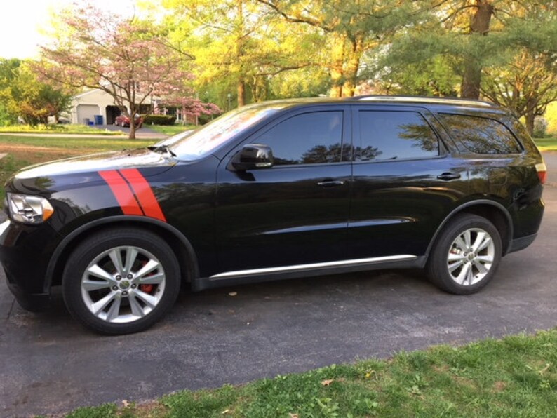 4" Fender & Hood Hash Mark Stripes FIT ALL Model 2009- UP Dodge Durango ...
