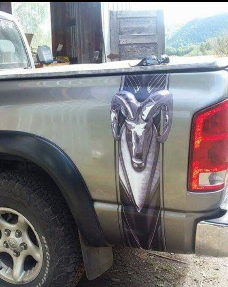 PAIR Robo Simulated Chrome Head Bed Stripe Decals / Stickers - Etsy