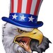 Angry Top Eagle American Flag Decal / Sticker Great for Car Truck or ...