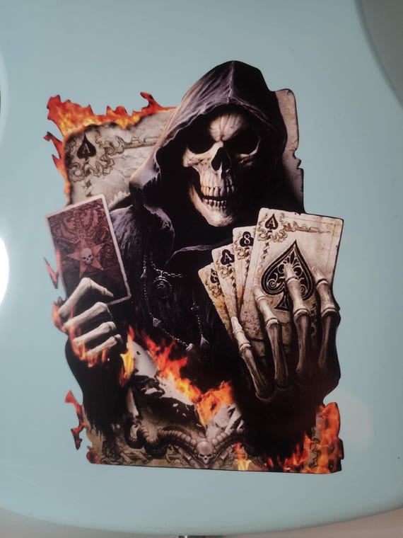 Grim Reaper With Playing Cards
