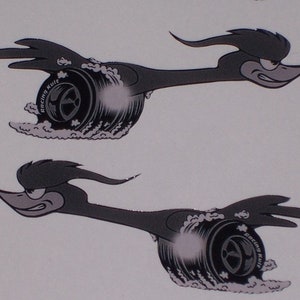 Burnout Birds Decal / Sticker Great FIT Street Rod Rat Rod Car Truck ...