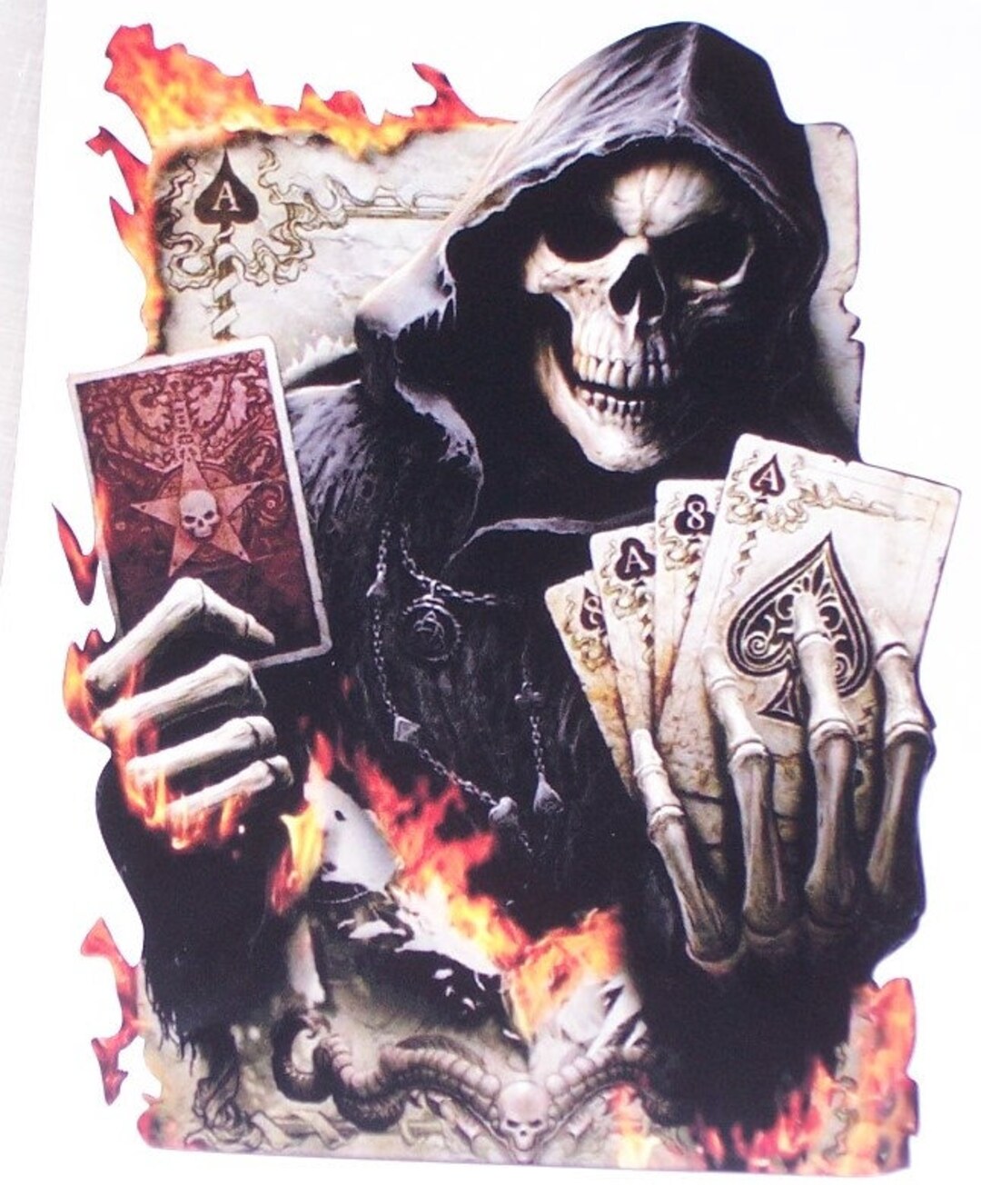 Grim Reaper With Playing Cards
