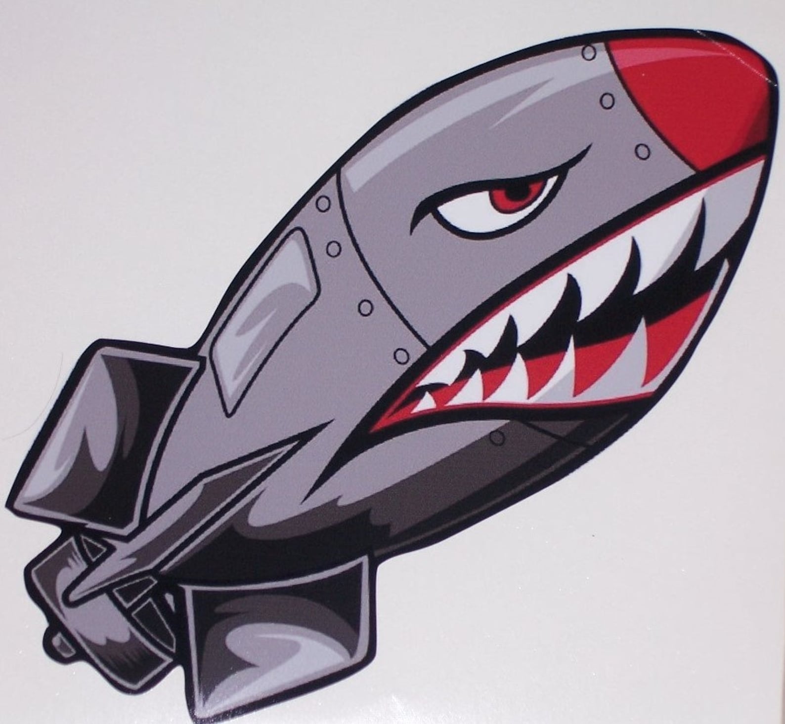 Hot Rod Shark Mouth WWII Bomb #1 Decal / Sticker Great for Street Rod ...
