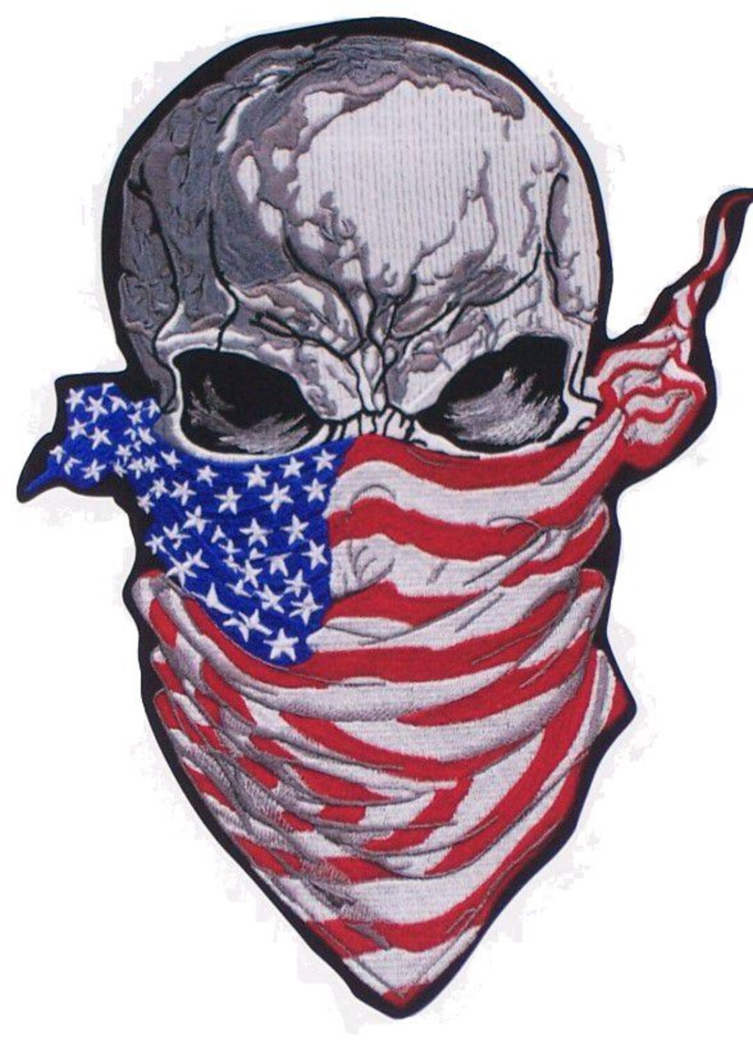 American Flag Bandana Skull Decal / Sticker Great for Car Truck or SUV ...