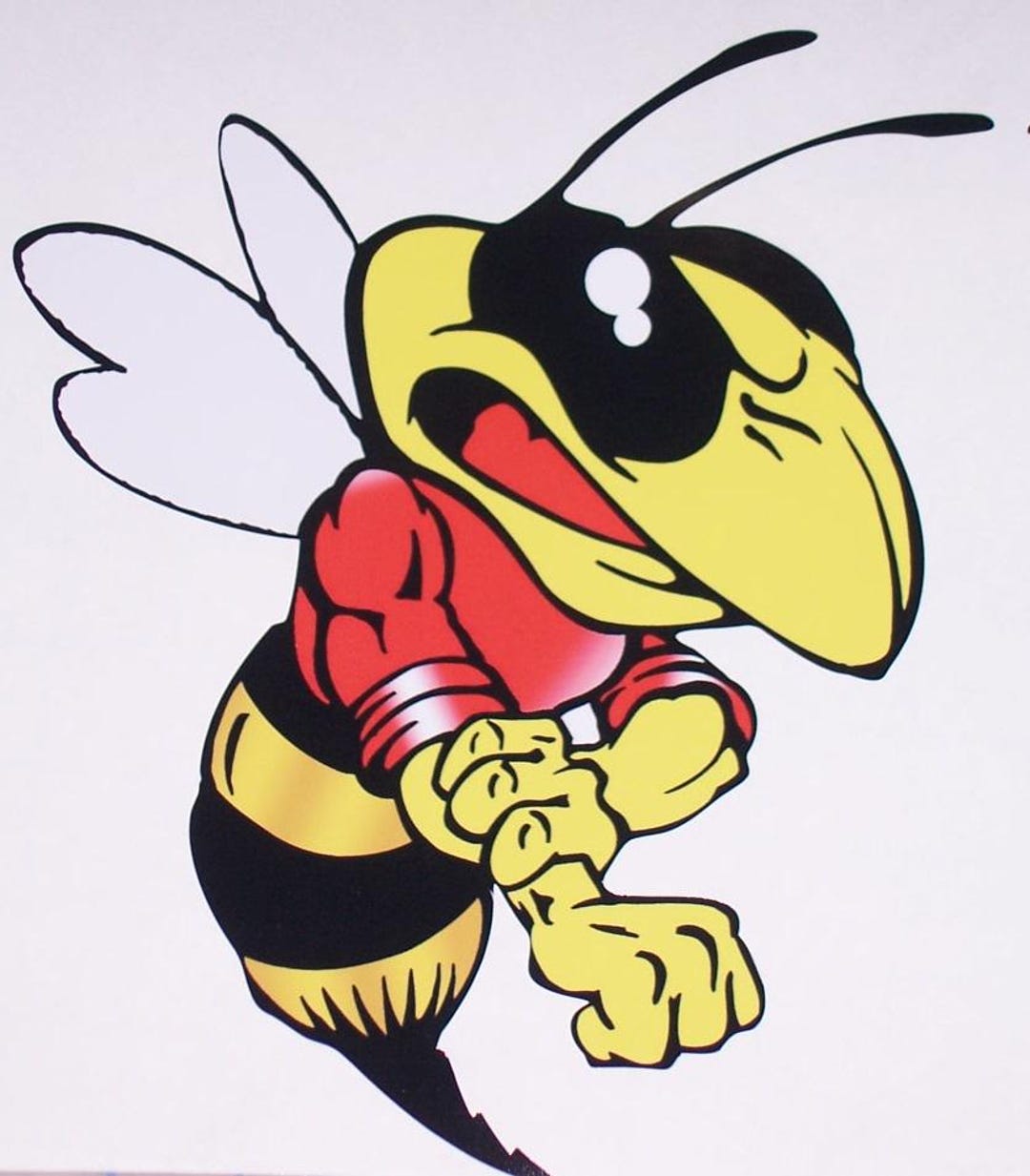 Red Shirt Angry Bee Decal / Sticker Great FIT for UTV Skidoo Car Truck ...