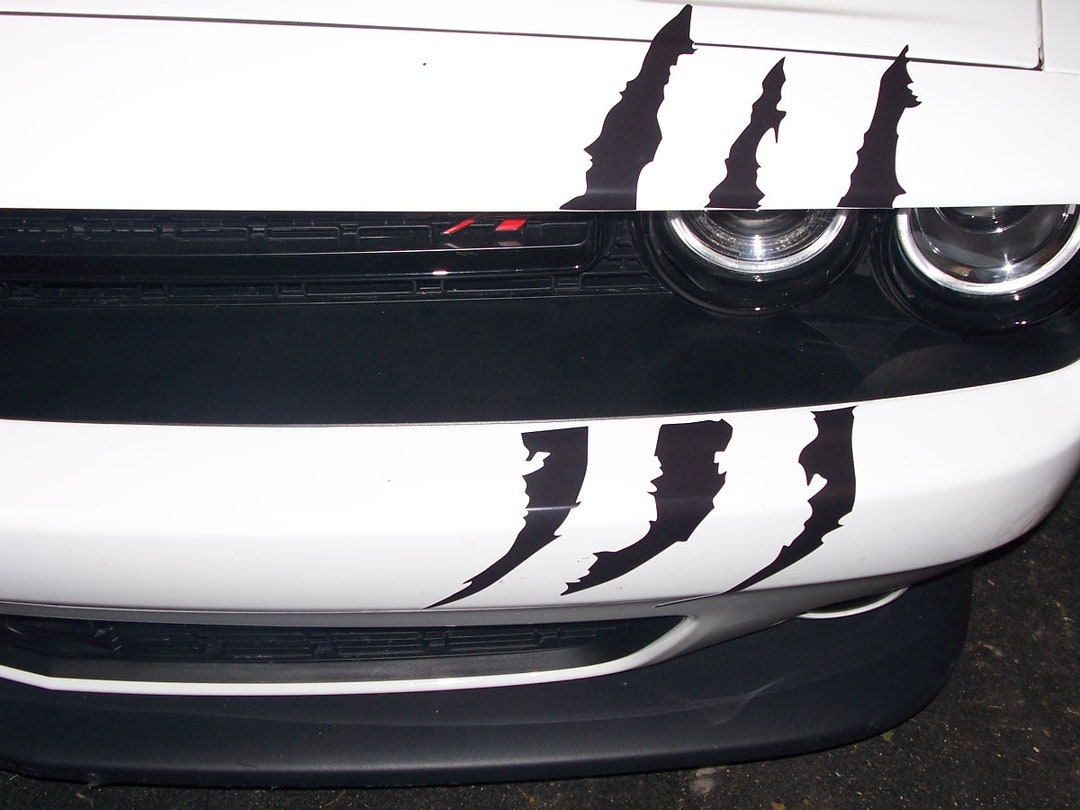 Claw Headlight Rip Decals / Stickers FIT All Model 2008 - 2023 Dodge ...
