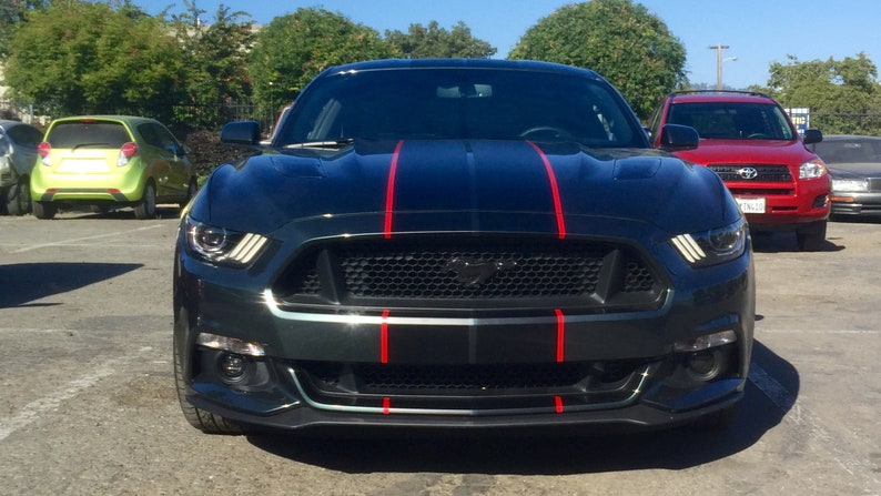10" Twin 2 Color Rally Stripes FIT ALL Model 2015 - UP Mustang ...
