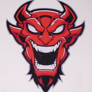 RED Hot Rod Laughing Devil Decal / Sticker Great for Street Rod Rat Rod ...