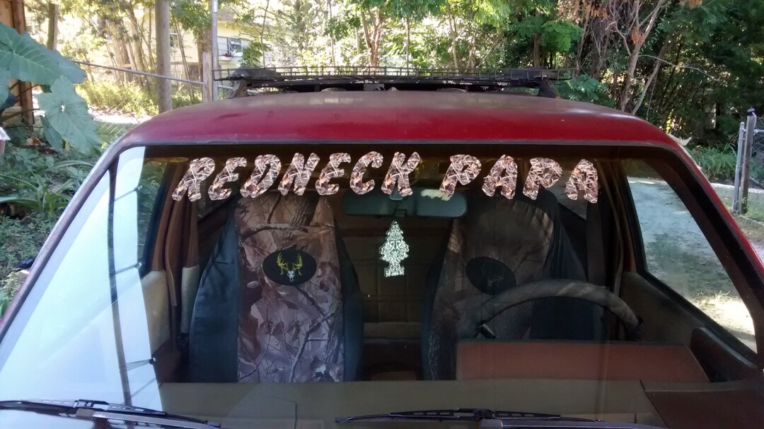 REDNECK PAPA Decal Decals Sticker FIT Car Truck Jeep or Suv Window ...