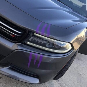 Claw Headlight Rip Decals / Stickers FIT All Model 2005 - 2023 Dodge ...