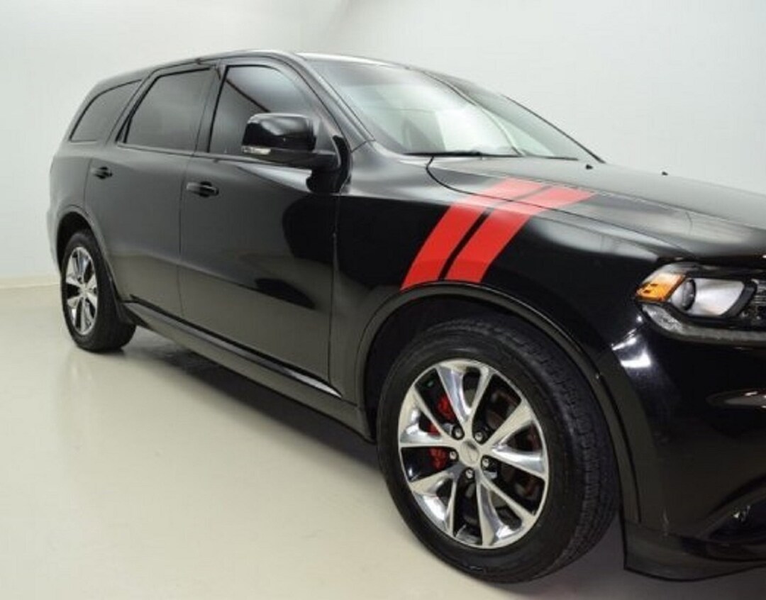 4" Fender & Hood Hash Mark Stripes FIT ALL Model 2009- UP Dodge Durango ...