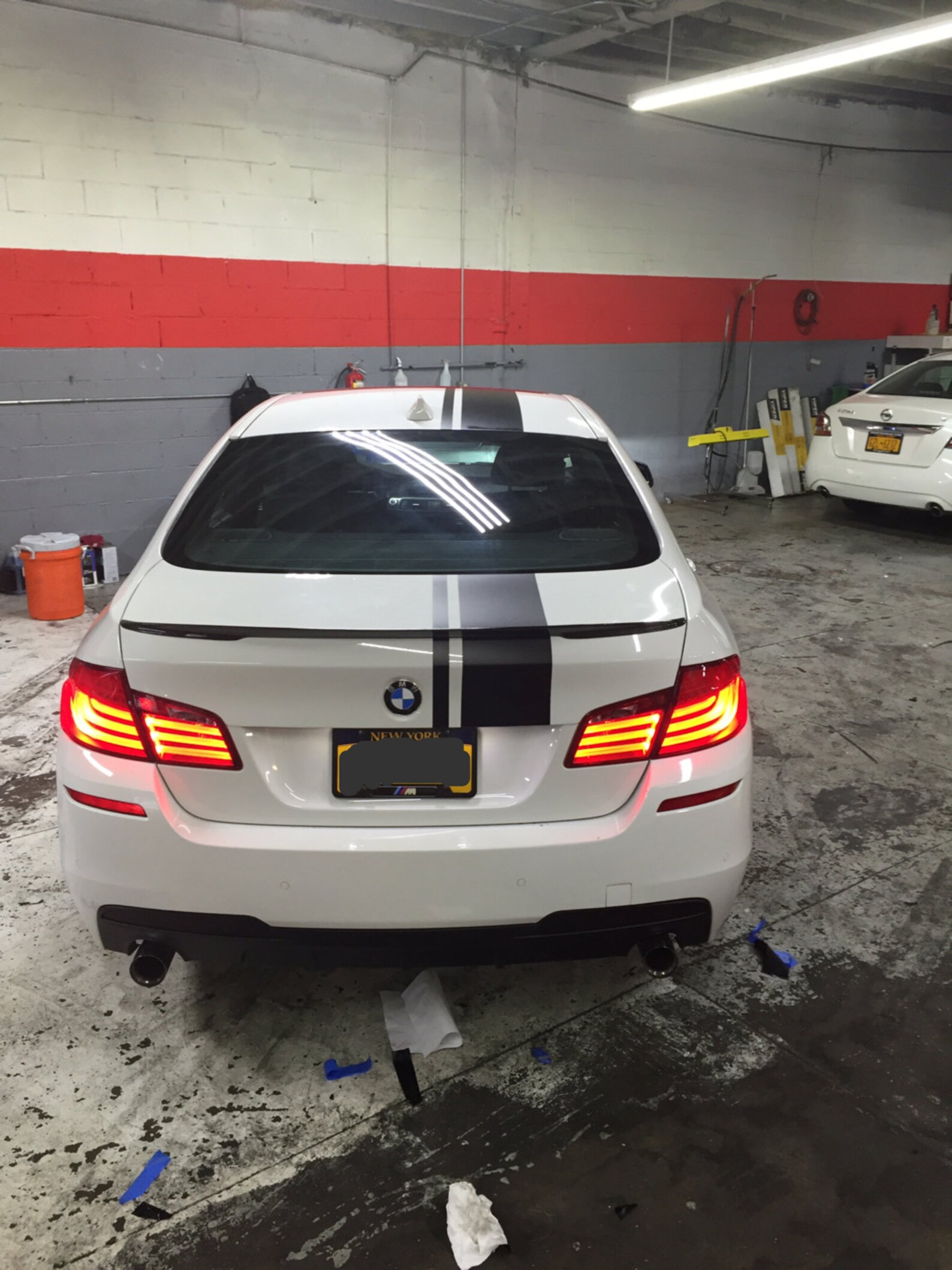 10" Offset Bonnet Roof & Boot Stripe Graphics FIT All Model BMW Cars ...