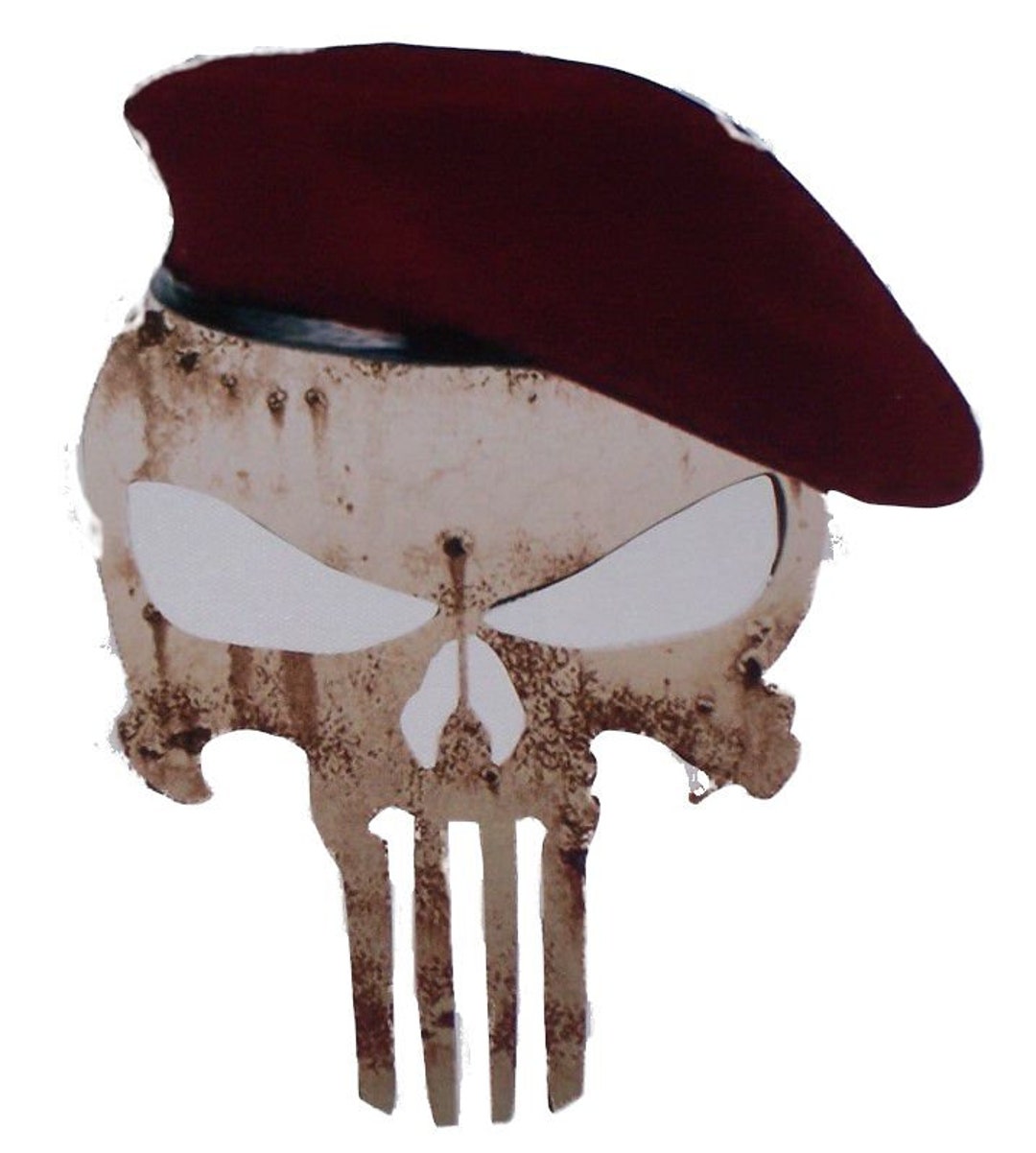 Red Beret Skull Decal / Sticker Great for Car Truck or SUV Window - Etsy
