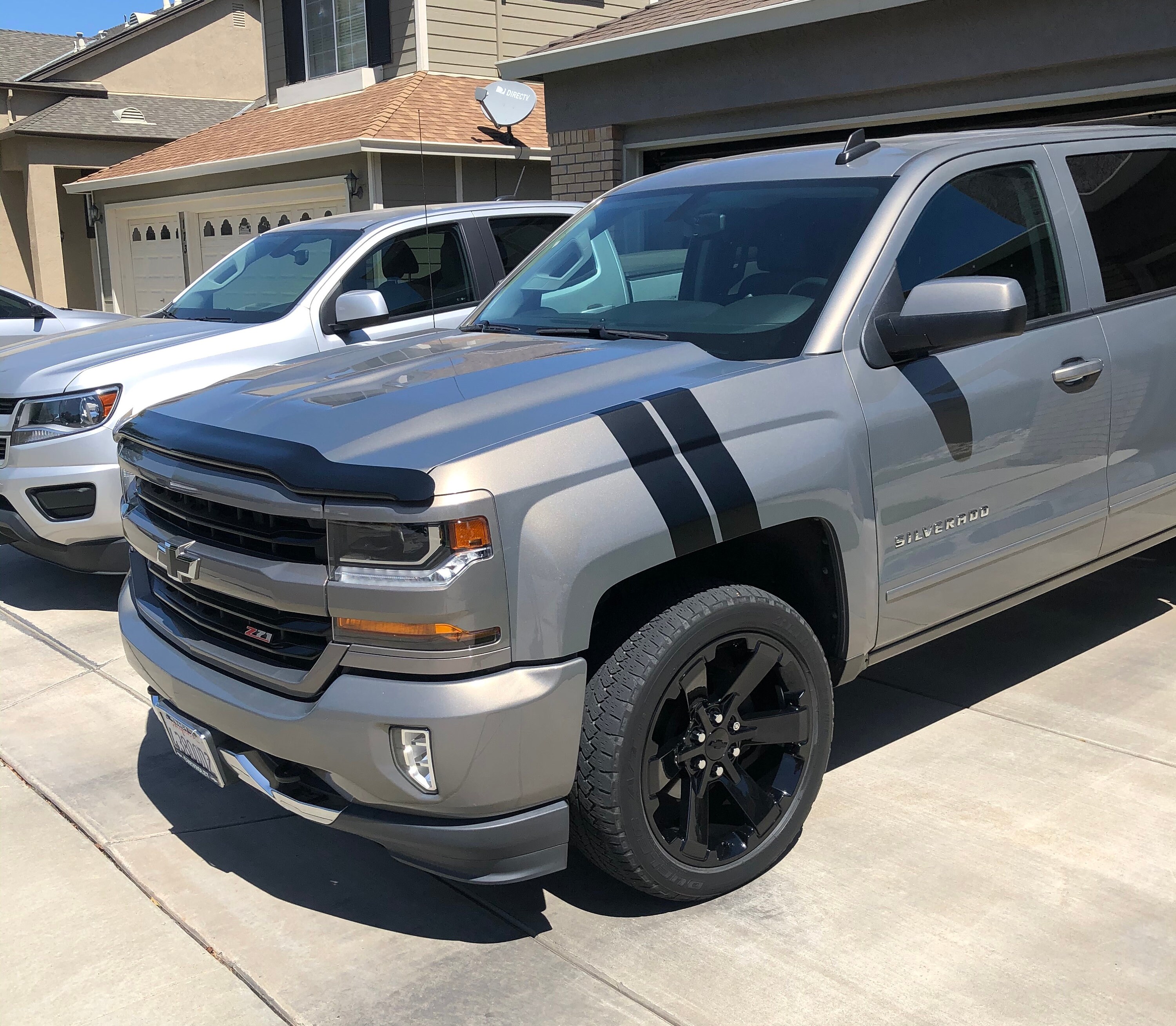 5" Long 1 Color Fender Hood Hash Mark Stripes FIT All Model 2006- UP ...